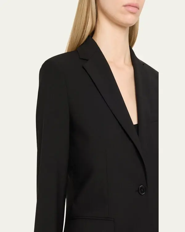 Theory Slim One-button Jacket - Black