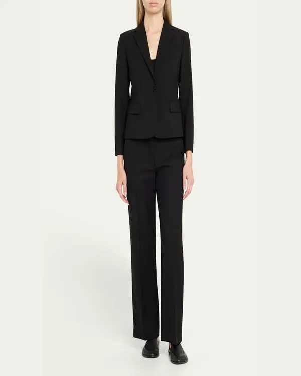 Theory Slim One-button Jacket - Black