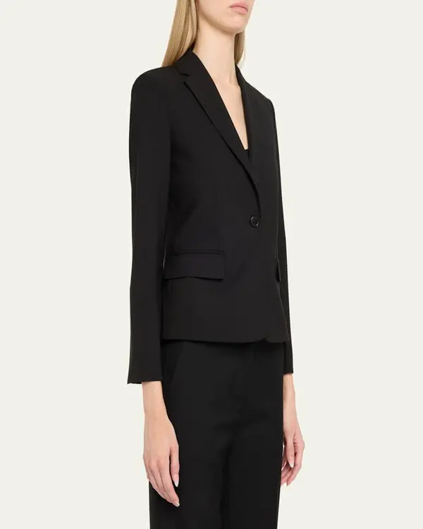 Theory Slim One-button Jacket - Black
