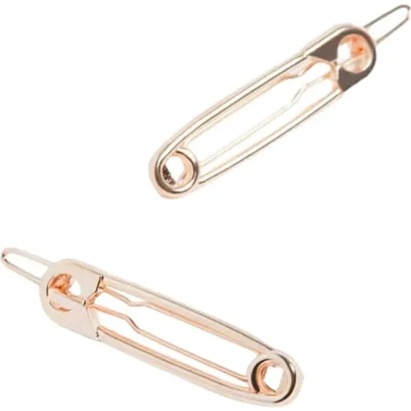 NUME Safety Pin Hair Clips - Rose Gold