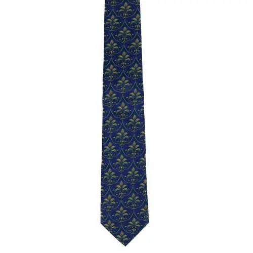 Trafalgar The French Quarter Fleur-de-lis Silk Necktie - Purple