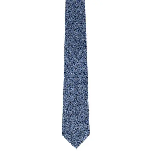Trafalgar Benito's Basketweave Patterned Necktie - Light Blue