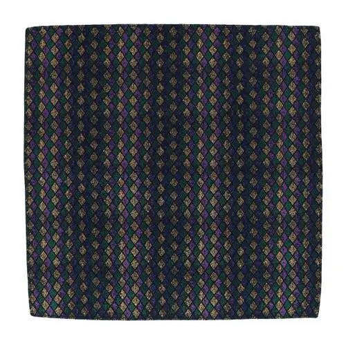 Trafalgar Carnival Diamond Multi-colored Novelty Silk Pocket Square - Multiple