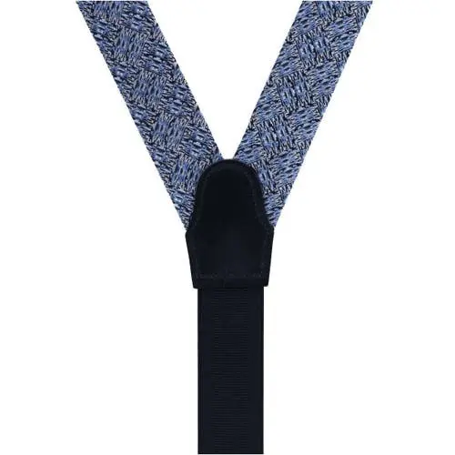 Trafalgar Benito's Basket Weave Silk Button End Suspenders