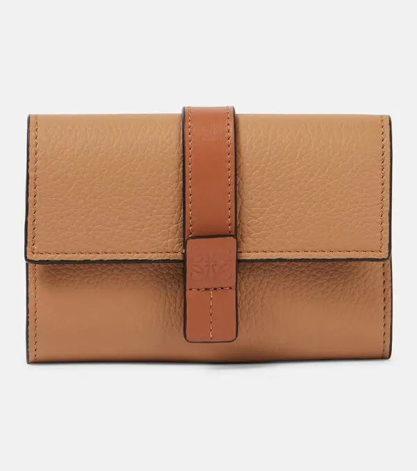 Loewe Anagram Leather Wallet - Brown