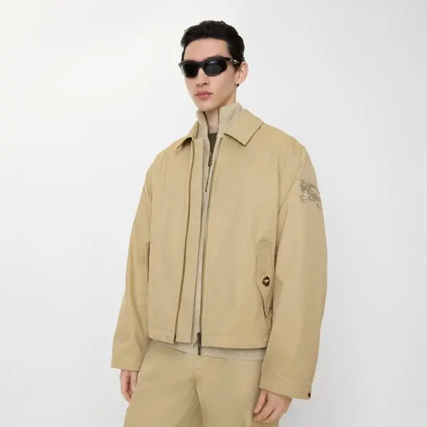 Burberry Gabardine Jacket - Dune Beige