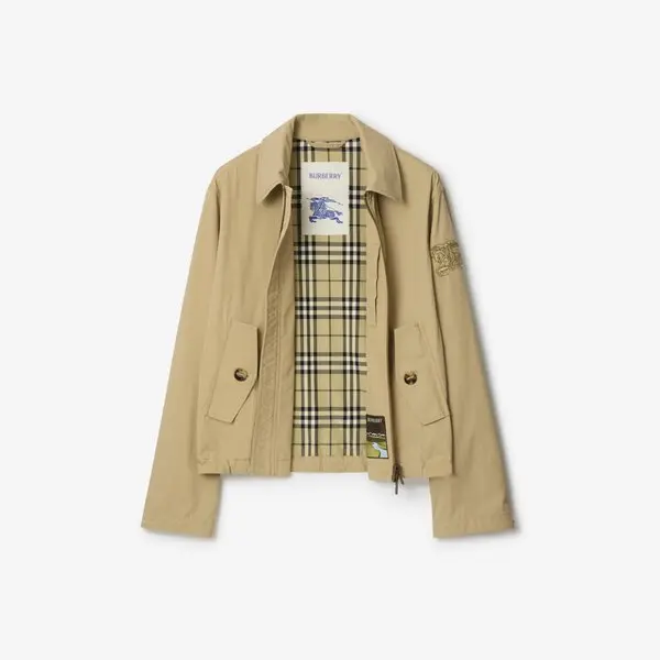 Burberry Gabardine Jacket - Dune Beige