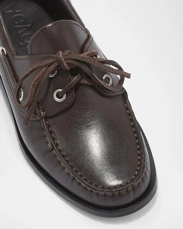 AeydĒ Harris Calfskin Lace-up Loafers