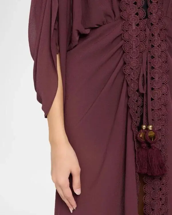Ramy Brook Raelynn Coverup Maxi Dress - Merlot
