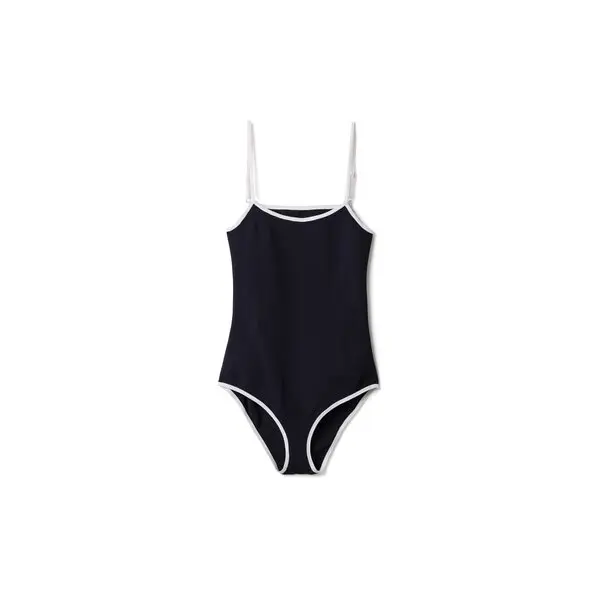 Miu Miu Technical Knit Swimsuit - Blue/white