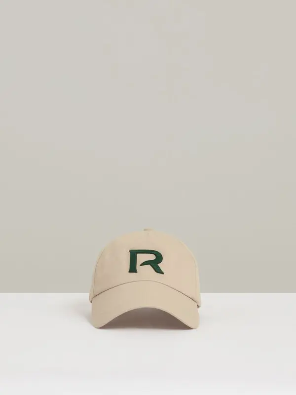 REISS Chase Logo-embroidered Baseball Cap - Stone