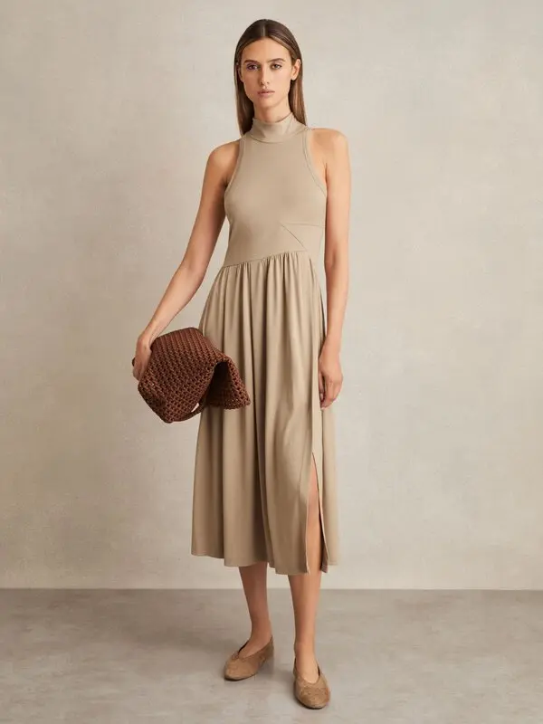 REISS Blake Sleeveless Midi Dress
