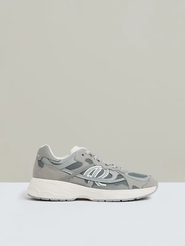 REISS Volt Nubuck And Mesh Trainers