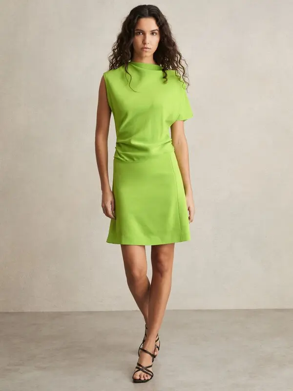REISS Freya Asymmetric Mini Dress