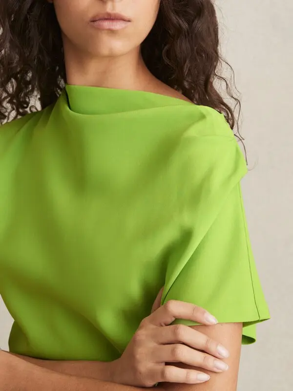 REISS Freya Asymmetric Mini Dress