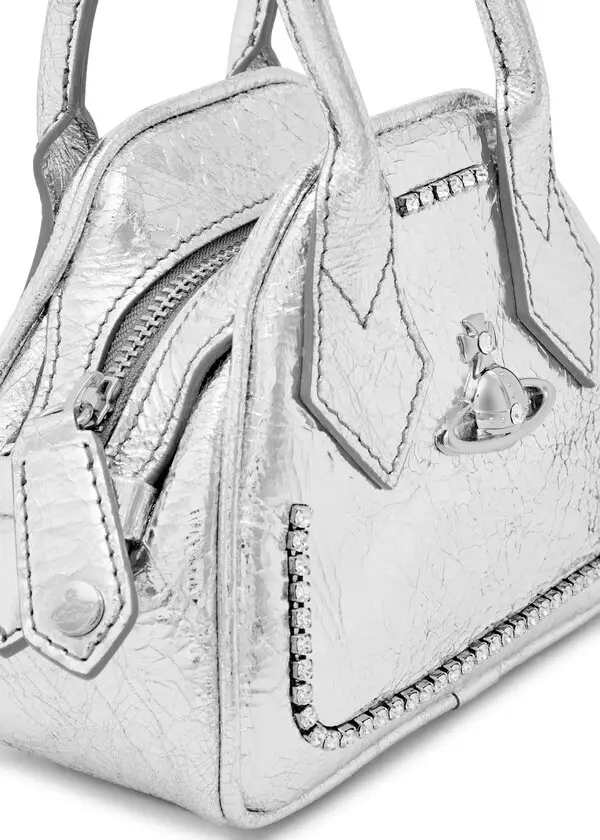 VIVIENNE WESTWOOD Yasmine Mini Top Handle Bag - Silver