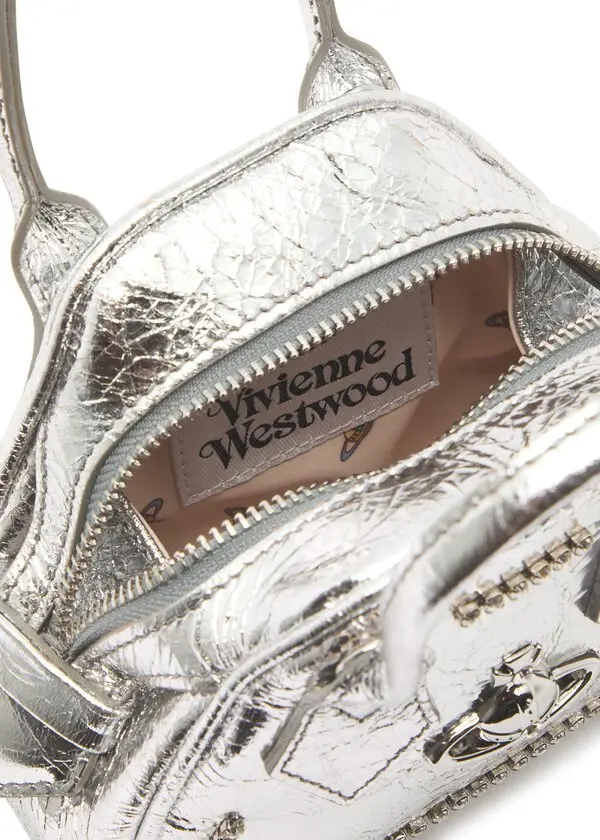 VIVIENNE WESTWOOD Yasmine Mini Top Handle Bag - Silver