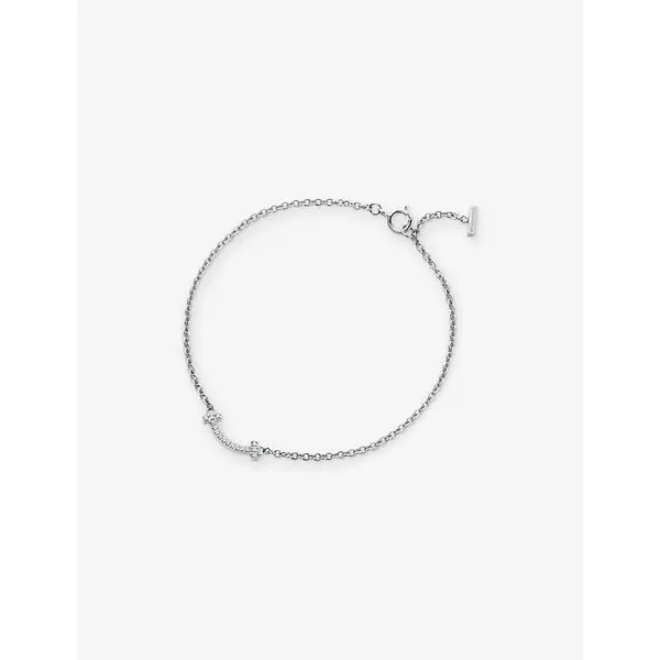 Tiffany & Co. T Smile Diamond Bracelet - White Gold