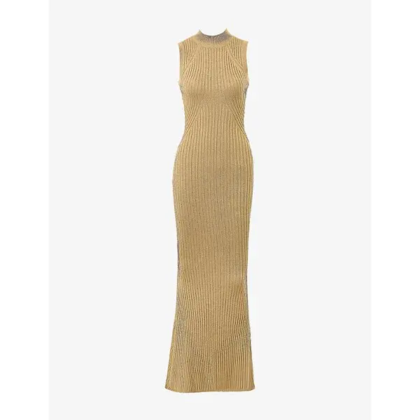 green emerald velvet dress LIGHT GOLD SPARKLY KNIT MAXI DRESS | CULT MIA