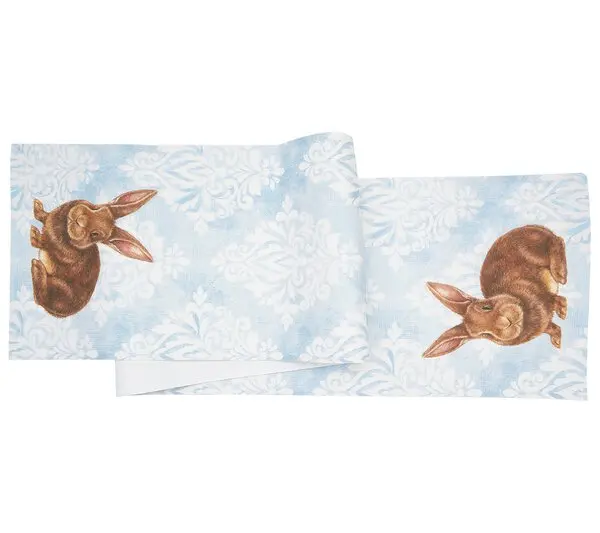 VALERIE PARR HILL Damask Bunny Runner Valerie - One-color