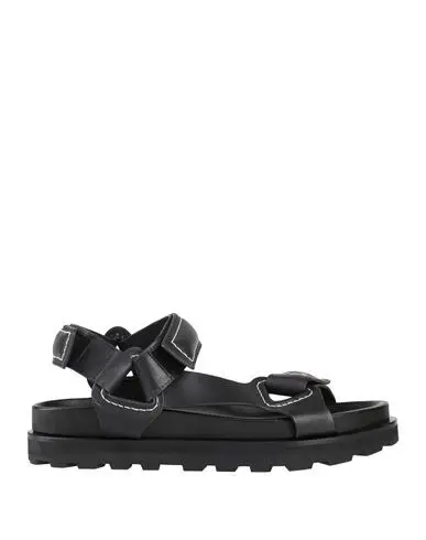 JIL SANDER Leather Technical Sandals
