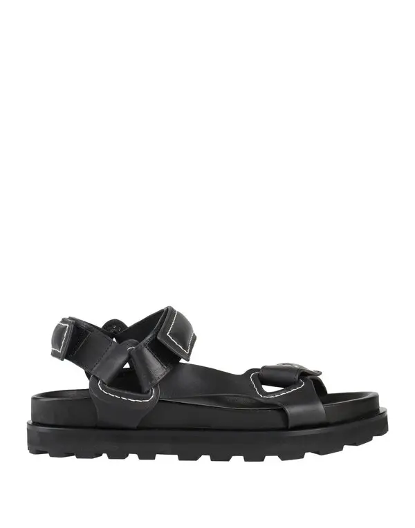 JIL SANDER Leather Technical Sandals