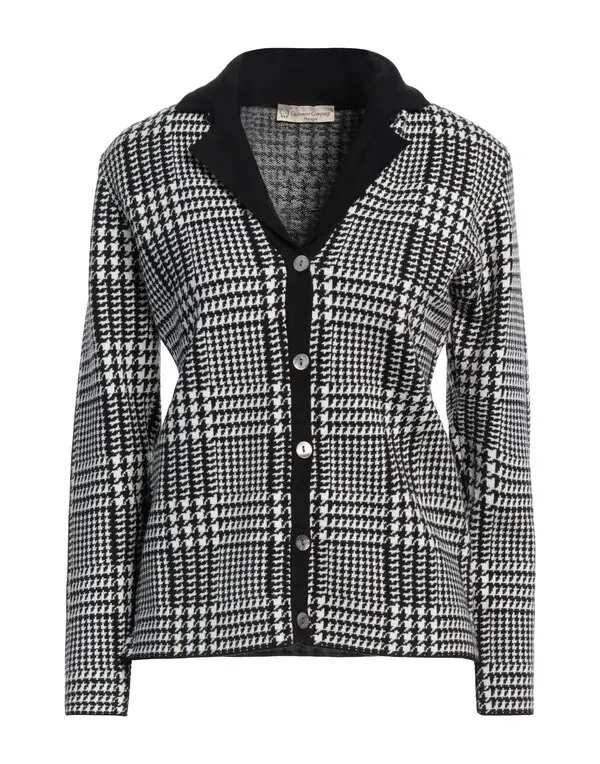 CASHMERE COMPANY Houndstooth Cardigan