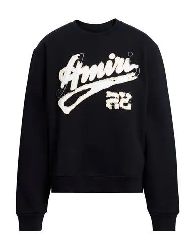 Amiri Distressed Cotton Sweatshirt With Appliqués