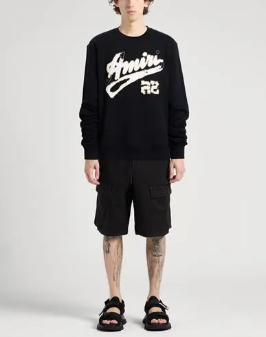 Amiri Distressed Cotton Sweatshirt With Appliqués