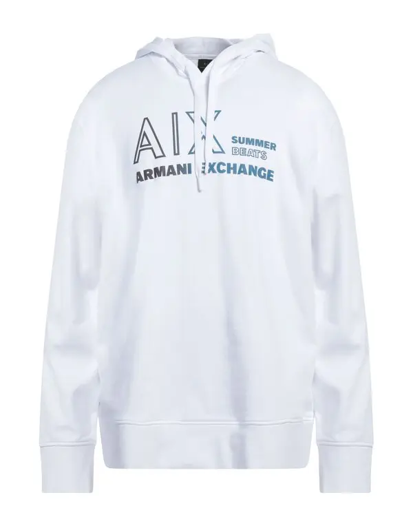 Armani Exchange Cotton And Elastane Sweatshirt - White