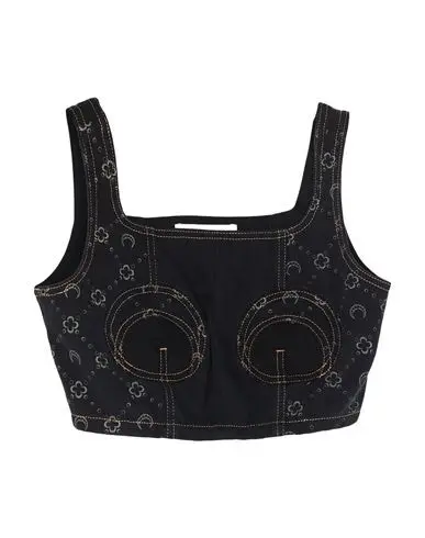 MARINE SERRE Top Cotton - Black