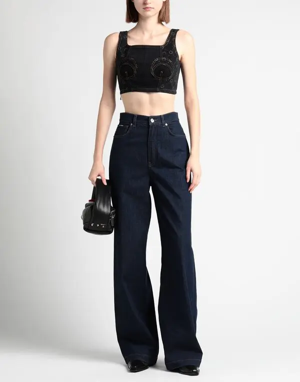 MARINE SERRE Top Cotton - Black