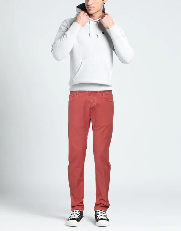 HANDPICKED Tapered Leg Pants - Red