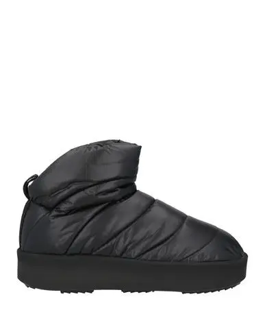 PIUMESTUDIO Nylon Padded Ankle Boots - Black
