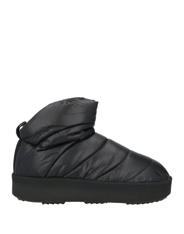 PIUMESTUDIO Nylon Padded Ankle Boots - Black
