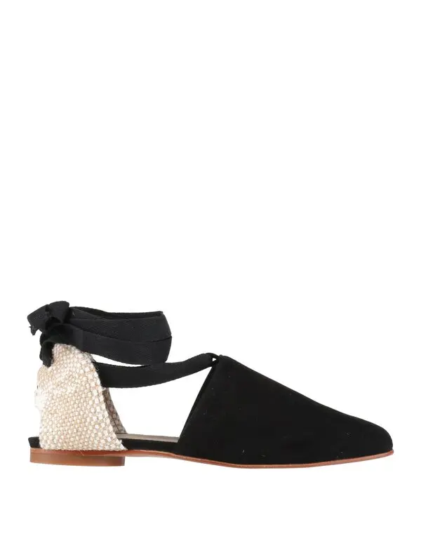 CastaÑer Ballerina Flats - Black