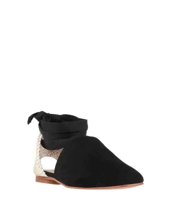 CastaÑer Ballerina Flats - Black