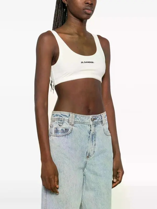 JIL SANDER Fast Dry Jersey Sports Bra - Neutrals