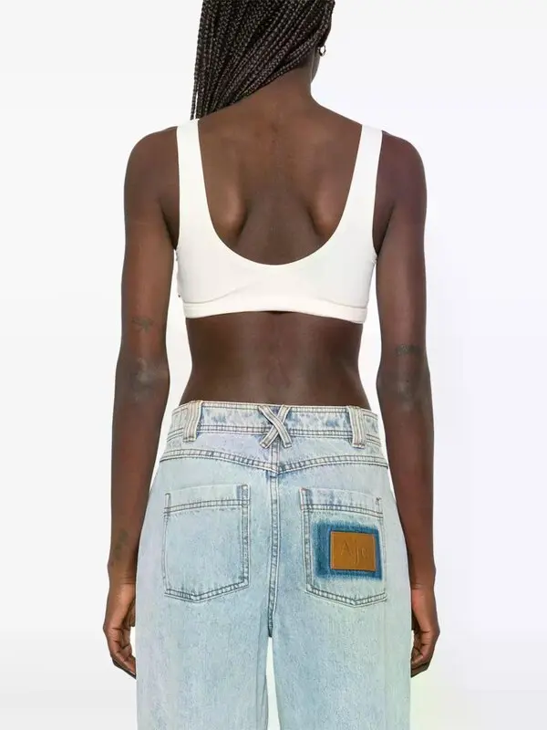 JIL SANDER Fast Dry Jersey Sports Bra - Neutrals