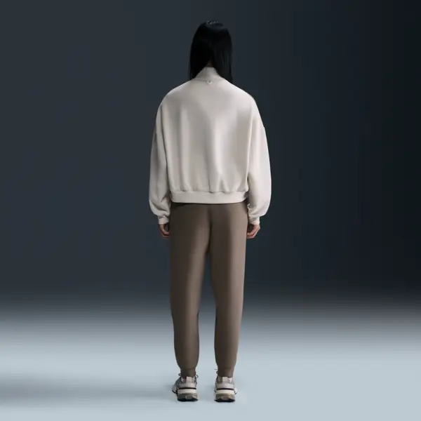 Nike 24.7 Impossiblysoft Dri-fit Oversized 1/2-zip Top - Brown