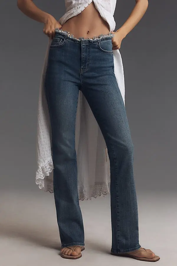 PILCRO Low-rise Bootcut Jeans - Medium Denim
