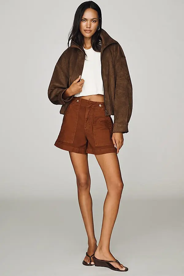 PILCRO Henri Camper Shorts - Tortoise Shell