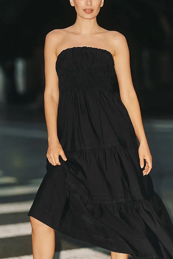 anthropologie somerset dress black Strapless Maxi by The Somerset Collection by in Black, Size: Medium Size:Special Order (Add note at checkout) and everyday Boda LaDivine CD349C Fitted Long