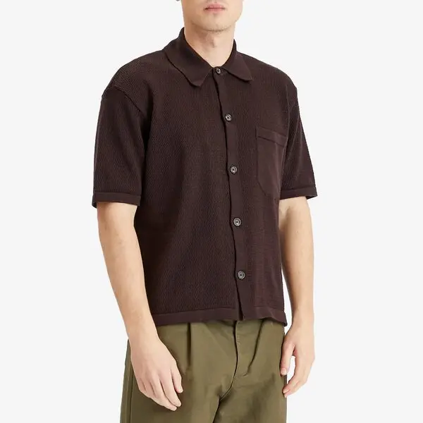 Oliver Spencer Short Sleeve Mawes Knited Shirt