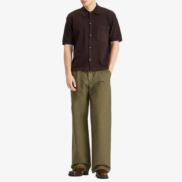 Oliver Spencer Short Sleeve Mawes Knited Shirt