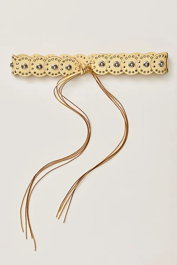 Free People Follow Your Arrow Wrap Belt - Banana Cream