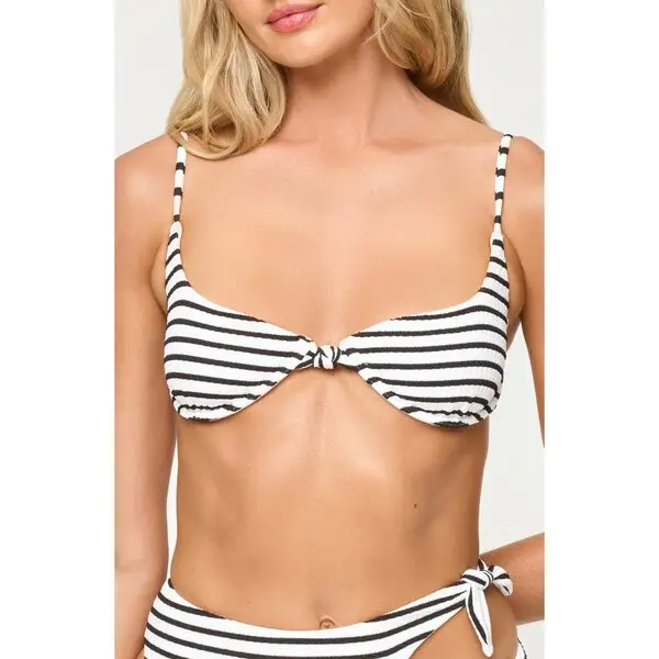 L*Space Tulip Stripe Underwire Bikini Top - Sail Along Stripe