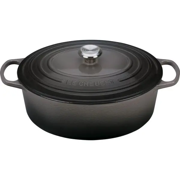LE CREUSET Signature 8-quart Oval Enamel Cast Iron French/dutch Oven - Oyster