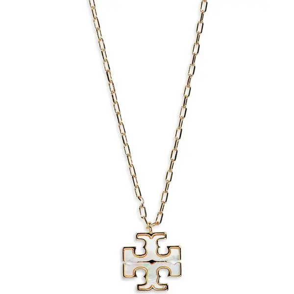 Tory Burch Moondance Mother-of-pearl Pendant Necklace - Tory Gold