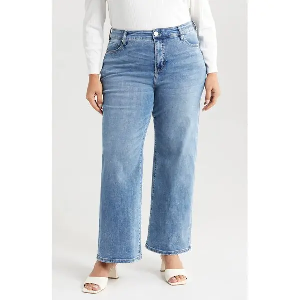 LIVERPOOL Stride High Waist Wide Leg Jeans - Carbon Canyon